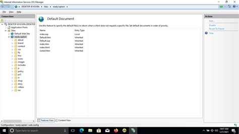 Setup IIS On Windows 10