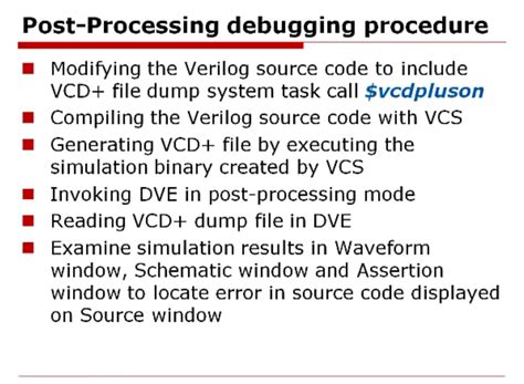 07 逻辑仿真工具vcs Post Processing With Vcd Files Icernewer 博客园