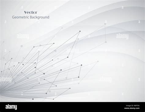 Abstract Geometric Background With Connected Lines And Dots Stock Vector Image Art Alamy