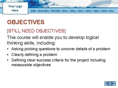 Home Objectives Overview Task 1 Task 2 Task