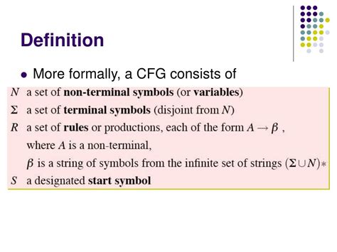 PPT Session 13 Context Free Grammars And Language Syntax PowerPoint
