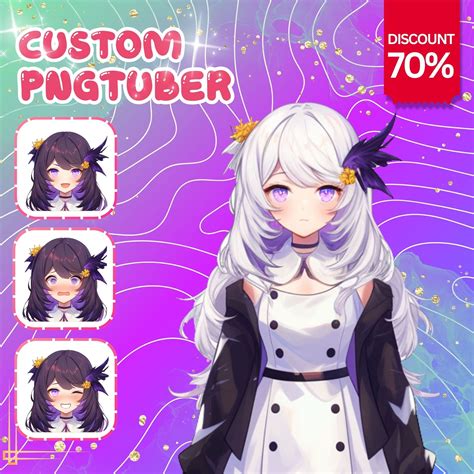 Custom Pngtuber Live2d Model Pngtuber Commission Pngtuber Model