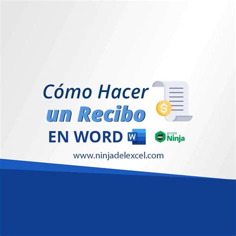 Cómo hacer un recibo en Word Ninja del Excel