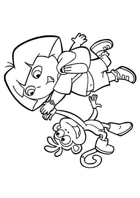 Dora The Explorer Coloring Pages Books Free And Printable