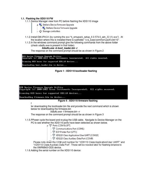 2844flashing The Xds110 Fw Pdf Command Line Interface Computing
