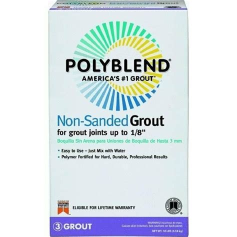 Custom Building Products Polyblend Non Sanded Tile Grout Pbg1910 Zoro
