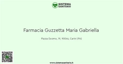 Farmacia Guzzetta Maria Gabriella A Carini Pa Sistemasanitario It
