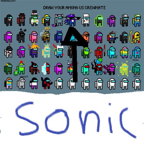 Pixilart Sonic Among Us By Bubba Boi
