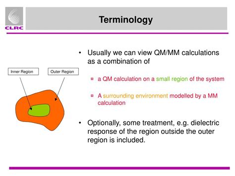 PPT QM MM Modelling Lecture Concepts And Theory PowerPoint Presentation ID