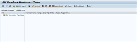 SII SAP Tcode Change Management