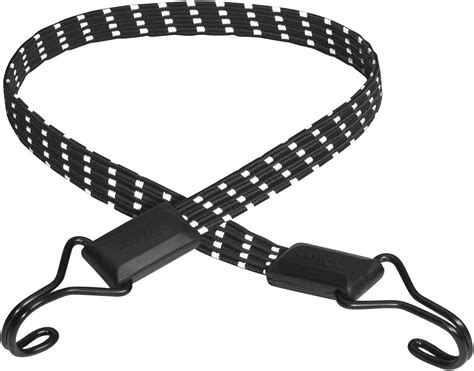 MASTER LOCK Flat Bungee With Hooks 80 Cm Bungee Cord Reflective Bungee Double Reverse Hook