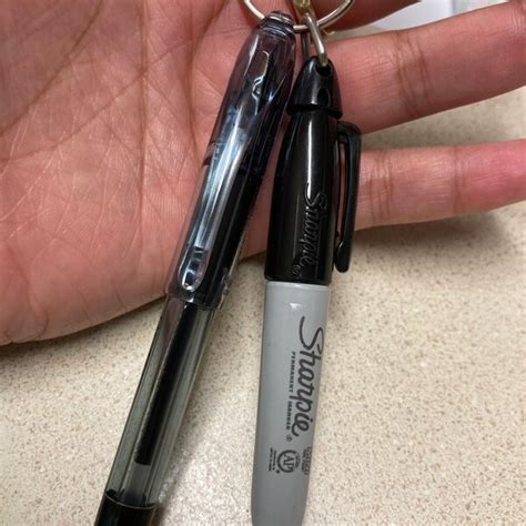 Badge Reel Accessory Mini Sharpie And Mini Ink Pen Etsy