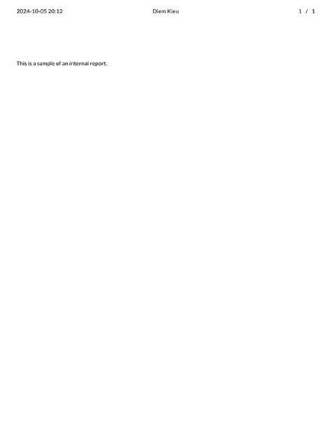 Preview Internal Report Pdf