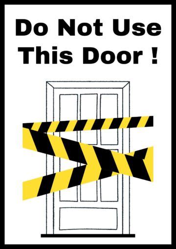 Printable Not An Exit Sign Free Designs The Pink Craft Box