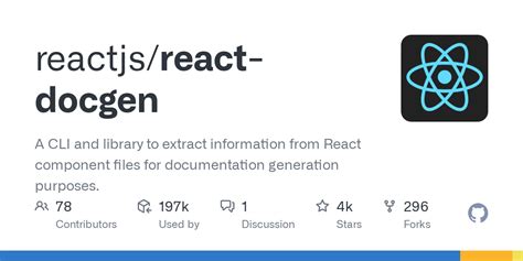 Github Reactjsreact Docgen A Cli And Library To Extract Information From React Component