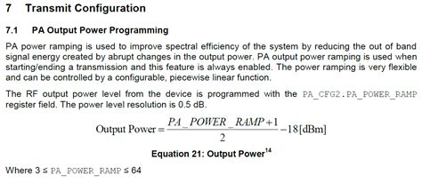 CC1120 Set CC1120 Output Power To 16dBm Sub 1 GHz Forum Sub 1 GHz TI E2E Support Forums