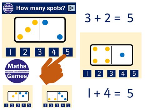 How Many Spots Domino Subitising Maths Game Teaching Resources