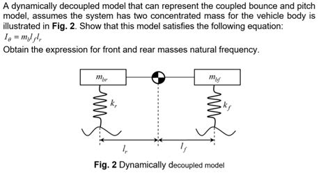 Solved A Dynamically Decoupled Model That Can Represent The