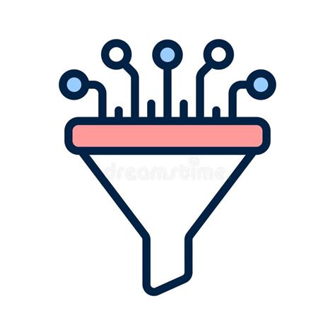 Data Efficiently Through Machine Learning Techniques Ai Data Processing Icon Stock Illustration