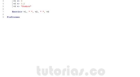 Operadores Pseint Imprimir Variables Declaradas