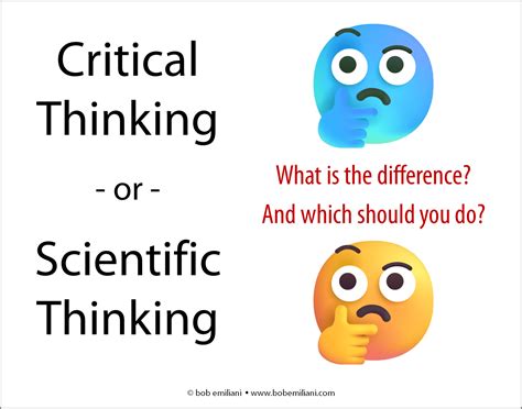 Critical Thinking Or Scientific Thinking