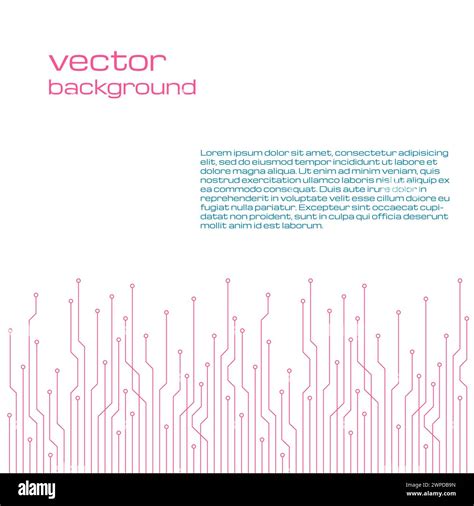 Abstract Technological White Background With Elements Of The Microchip