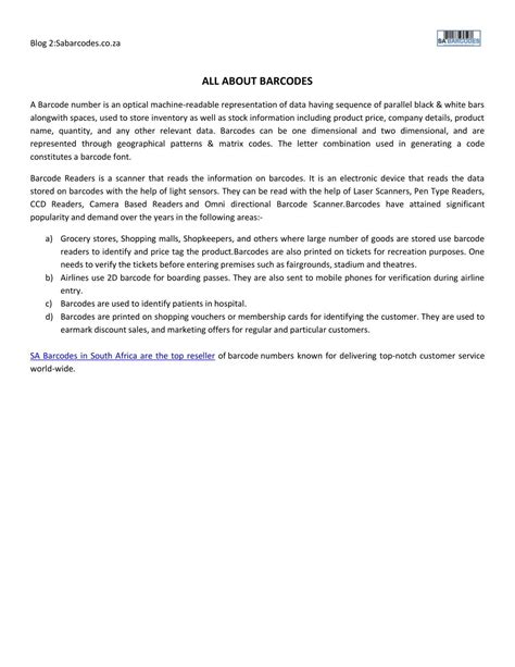 PPT All About Barcodes PowerPoint Presentation Free Download ID