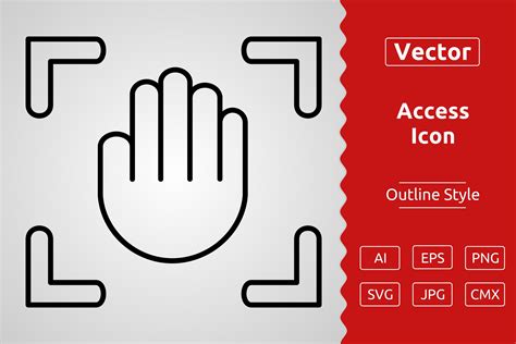 Vector Access Outline Icon Design Graphic By Muhammad Atiq · Creative