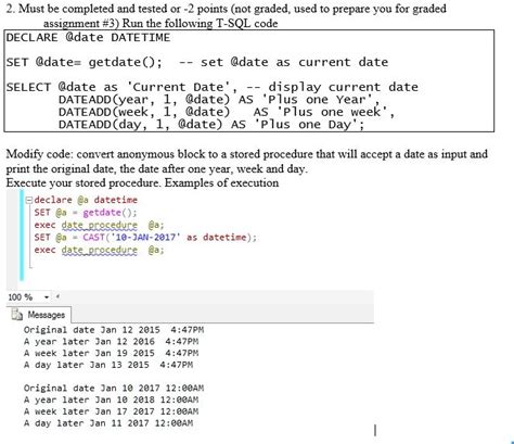 Solved Convert Anonymous Block To A Stored Procedure That Will Accept