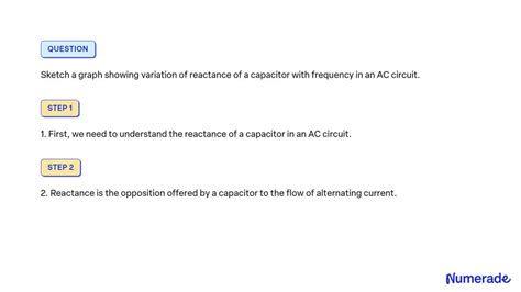 Solved Sketch A Graph Showing Variation Of Reactance Of A Capacitor With Frequency In An Ac Solved Sketch A Graph Showing Variation Of Reactance Of A Capacitor With Frequency In An Ac