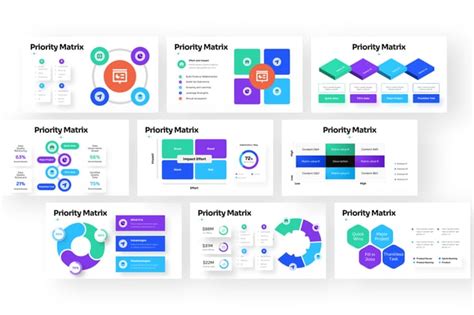 Priority Matrix Infographics Powerpoint Incl Matrix And Target Envato