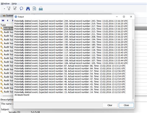 Files In Event Log Explorer Forensic Edition Searching For Removed