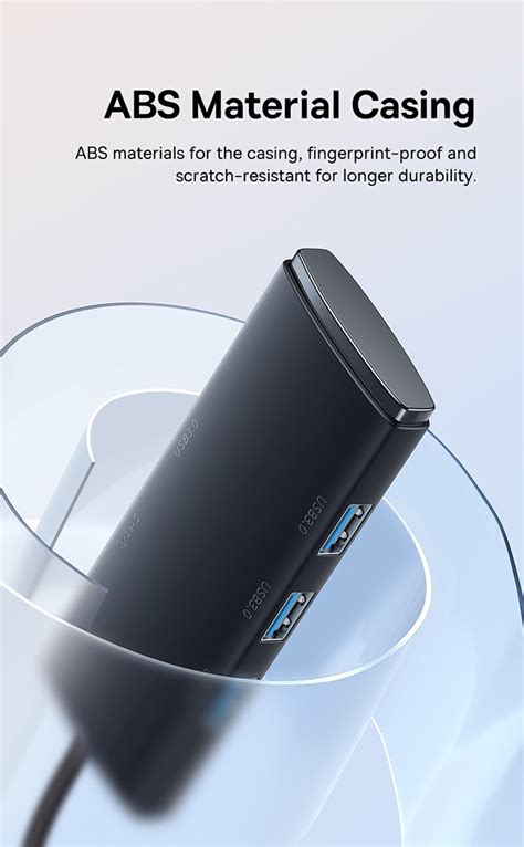 Jual Baseus Lite Series USB Type C HUB To USB 3 0 4IN1 Ports Adapter Shopee Indonesia