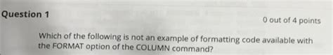 Solved Which Of The Following Is Not An Example Of Chegg