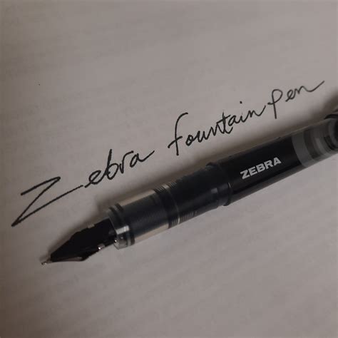 2 Zebra Disposable Fountain Pen Rpens