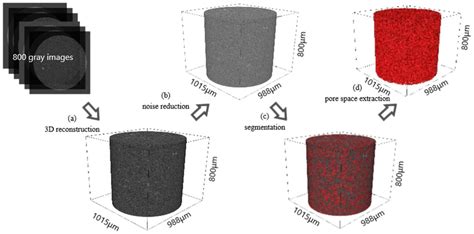 Workflow To Reconstruct The 3d Pore Structure A 3d Reconstruction