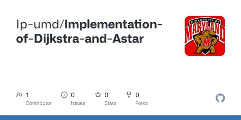 github ip umd implementation of dijkstra and astar