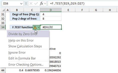 How To Use The Ftest Function