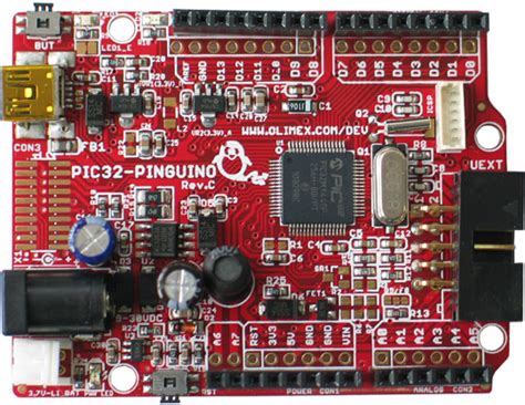 Get Olimex Pic32 Pinguino Otg Arduino Like Pic32mx440f256h Usb Otg At