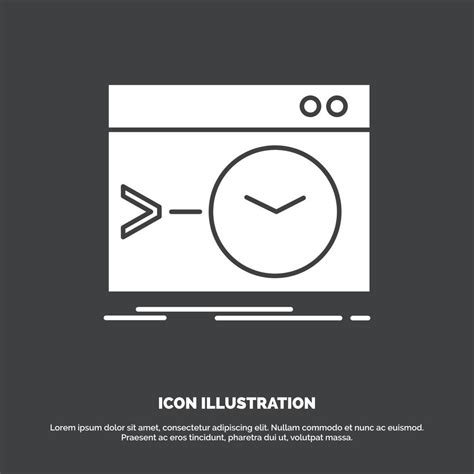 Admin Command Root Software Terminal Icon Glyph Vector Symbol For Ui And Ux Website Or
