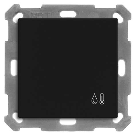 Knx Room Temperaturehumidity Sensor 55 Black Matt 2ctrl