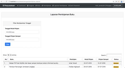 Tutorial Lengkap CodeIgniter Dengan Studi Kasus Membuat Sistem Informasi Perpustakaan Malas