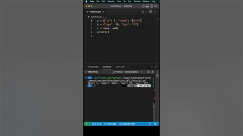 Python Cool Tips1 Merge Two Dictionaries Python Pythonprogramming Youtube