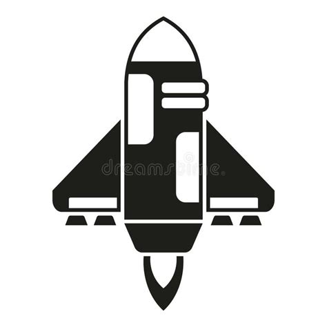 Rocket Space Icon Simple Vector Spaceship Launch Stock Illustration Illustration Of Isolated