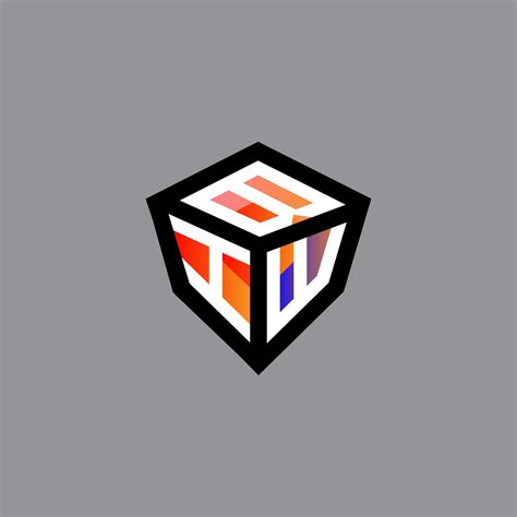 Biw Letter Logo Creative Design With Vector Graphic Biw Simple And