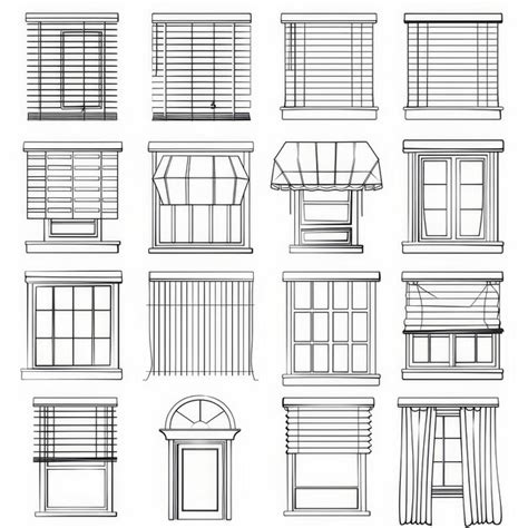 49000 Twin Window Line Drawing Pictures