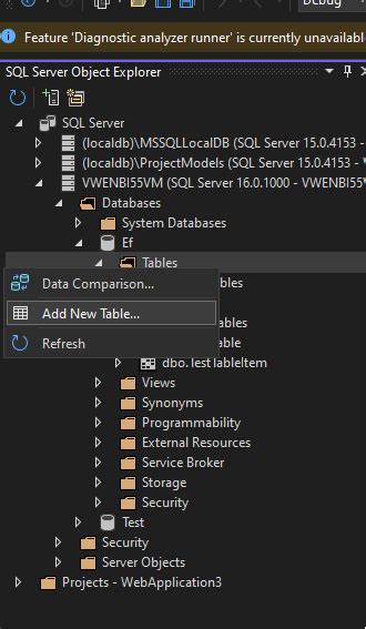 C I Can Not Use Table Designer In Visual Studio Stack Overflow