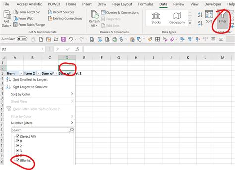 Filter Pivot Data Area To Exclude Results Based On Values Of One Data