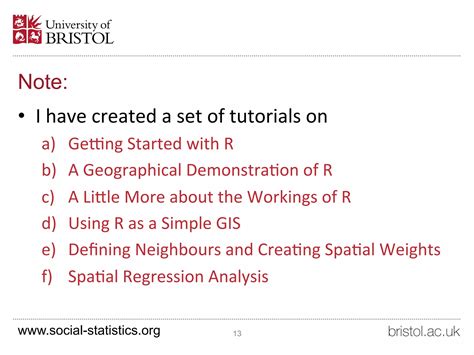An Introduction To Mapping Gis And Spatial Modelling In R Presentation Ppt
